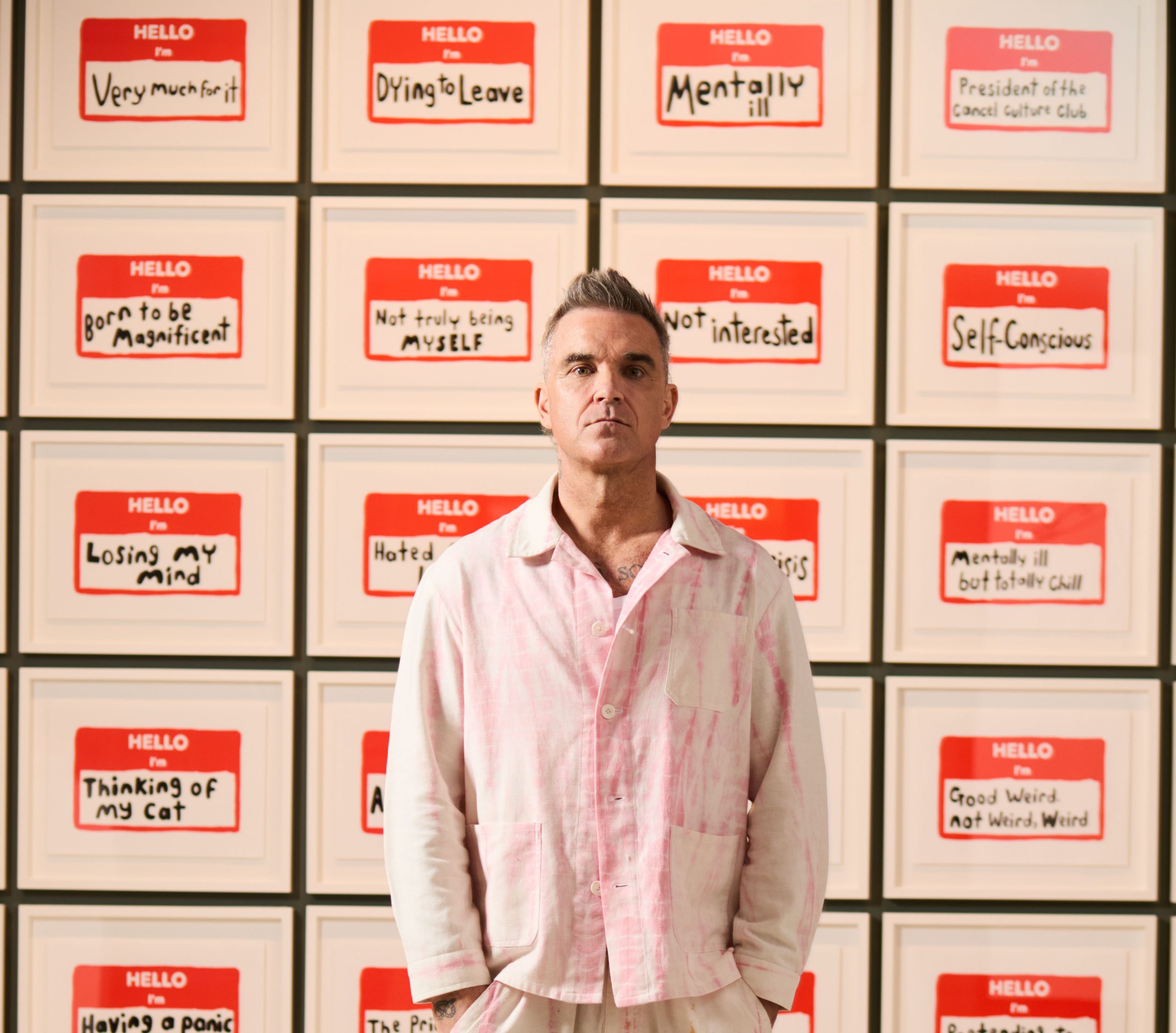 Robbie Williams at Moco London | Radical Honesty Exhibition